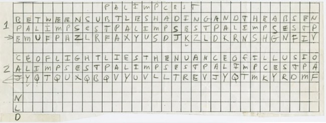 KRYPTOS — Analysis of Jim Sanborn K1 Worksheet | Intel Today